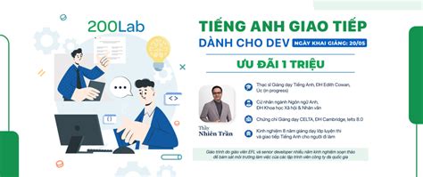 Khoá Học Tiếng Anh Giao Tiếp Cho Developers 200lab