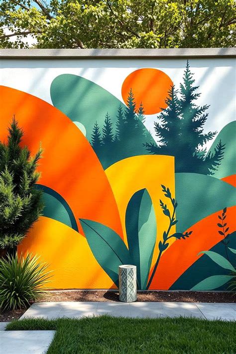 21 Garden Mural Ideas To Transform Outdoor Walls Artistically