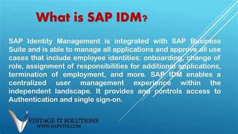 PPT SAP Identity Management Architecture PPT PowerPoint Presentation ID