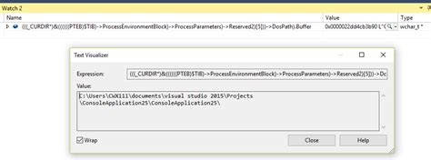 Tracking The Current Directory From The Debugger RtlpCurDirRef Ofek S Visual C Stuff