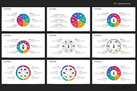 Cycle Circular Shape PowerPoint Templates PowerPoint Slide Master Templates Infographics