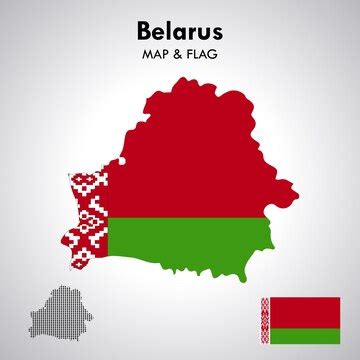 Premium Vector Belarus Flag And Map Design Map Flag Vector File