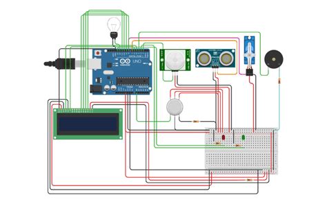 Circuit Design Copy Of Home Automation System With Gas Sensor Tinkercad