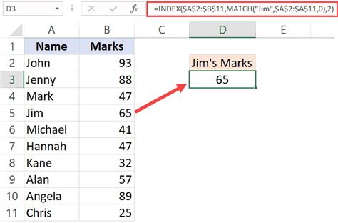Index And Match Functions Combo In Excel 10 Easy Examples Excel Tutorials Index Excel