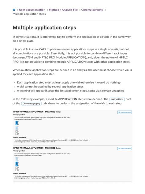 Multiple Application Steps Visioncats 3 1 Documentation 17 Pdf