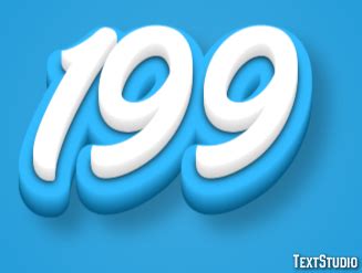 199 Effet De Texte Et Design De Logos Nombre