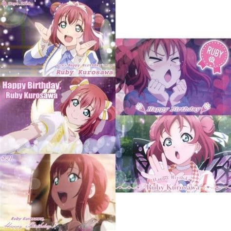 Ruby Kurosawa Birthday Postcard Set 20 5 Pack Set 「 Love Live