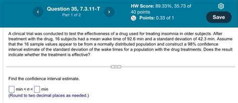 Solved A Clinical Trial Was Conducted To Test The Chegg Com