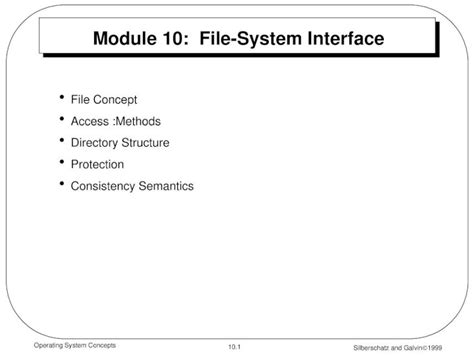 PPT Module 10 File System Interface DOKUMEN TIPS