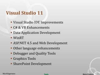 Metro Style Apps Whats There For Developers PPT