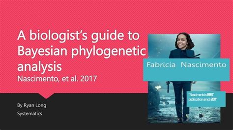 Bayesian Phylogenetics Systematics Pptx