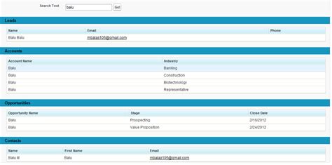 Salesforce Easy Learn Sosl On Multiple Objectsearching Records On Multiple Records