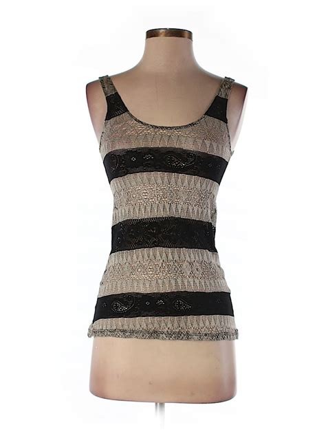 Aqua Stripes Black Tank Top Size Xs 75 Off Tank Tops Tops Black