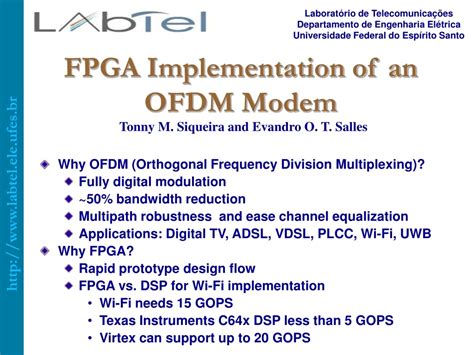 Ppt Fpga Implementation Of An Ofdm Modem Powerpoint Presentation