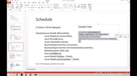 Introduction To Quantlib Part 6 Cds B Youtube