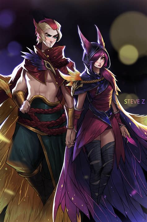Artstation Rakan And Xayah Steve Zheng Rakan League Of Legends League Of Legends Game