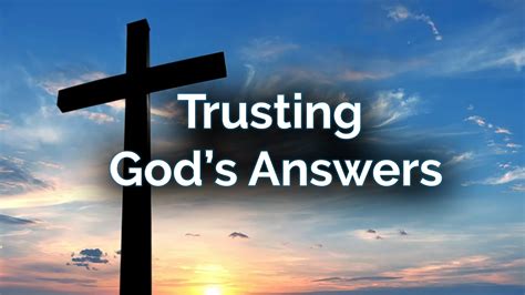 Trusting Gods Answers Free Personal Growth Resources