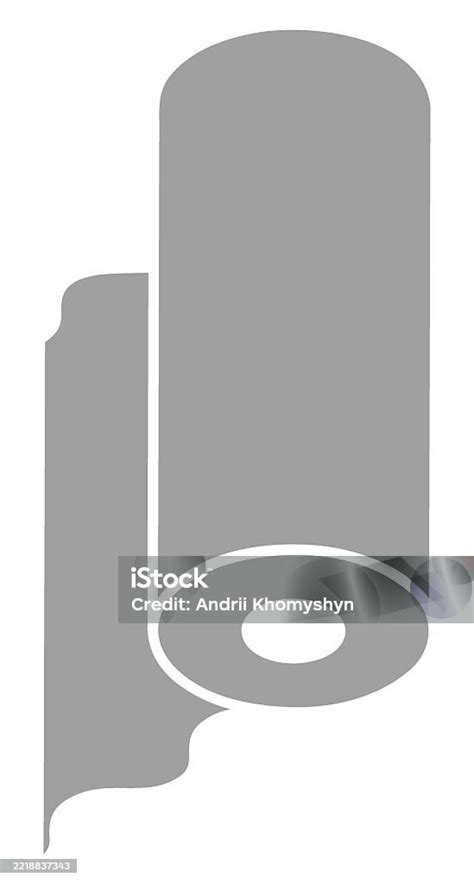 회색 롤 아이콘입니다 벽지나 천과 같이 말아 올린 재료를 나타냅니다 창의성 인테리어 디자인 또는 시공을 상징합니다 Diy 블로그 디자인 가이드에 사용합니다 0명에 대한 스톡