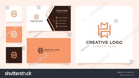 Vector Graphics Initials Hm Logo Design Stock Vector Royalty Free