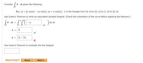 Solved Consider ∫cf⋅dr Given The Following