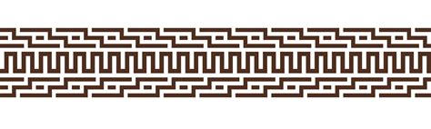 Greek Key Seamless Border Pattern Collection Decorative Ancient