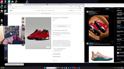 Live Air Jordan 14 Retro Challenge Red Youtube