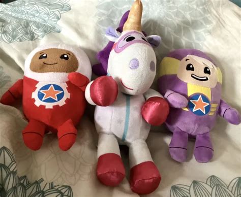 Go Jetters Ubercorn Xuli Lars Bundle Cbeebies Soft Toy Plush Job Lot £