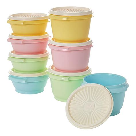 Tupperware® 16 Piece Heritage Round Mini Bowls Set 21036615 Hsn Tupperware Mini Bowls