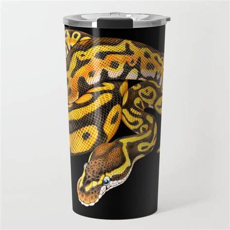 Ball Python Travel Coffee Mug By Tim Jeffs Art 20 Oz Mugs Ball Python Python