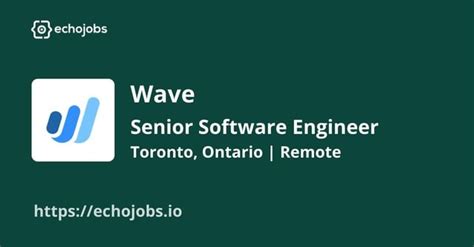 Wave Is Hiring Senior Software Engineer Front End Toronto Ontario Remote Api Graphql