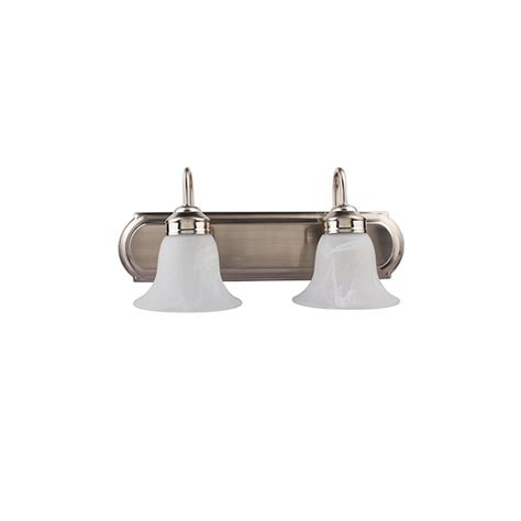 2 Lt Bath Light Brushed Nickel Lasalle Bristol