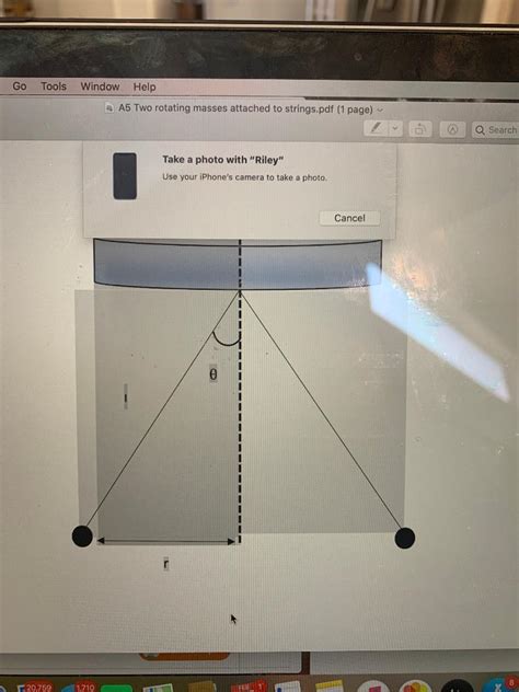 Solved Two Masses Are Attached To Light Strings Of Length L Chegg