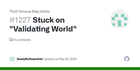 stuck on validating world · issue 1227 · tedit terraria map editor