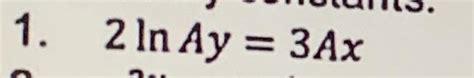 Eliminating Arbitrary Constants R Mathematics