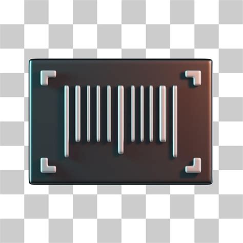 Premium Psd Barcode Scan 3d Icon