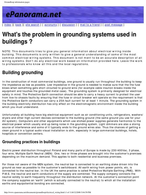 understanding building grounding systems a comprehensive guide to electrical wiring practices