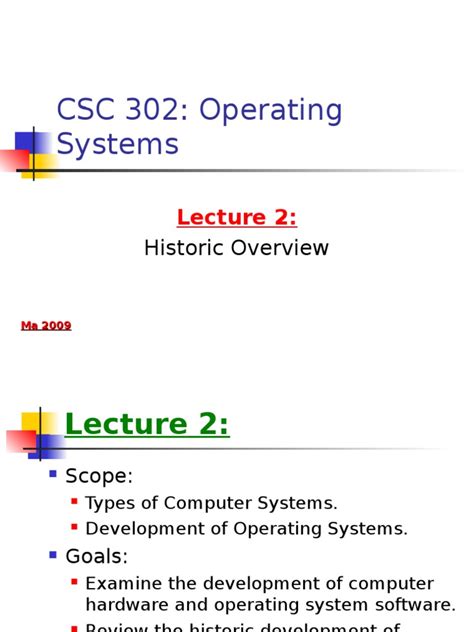 Lecture2 Historic Overview Pdf Computer Program Programming