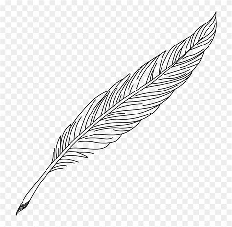 Feather Quill Nib Pens Ink Feather Quill Pen Drawing Hd Png Download
