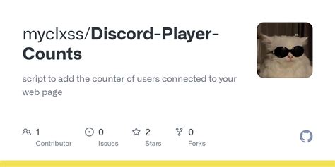 Github Myclxssdiscord Player Counts Script To Add The Counter Of Users Connected To Your Web