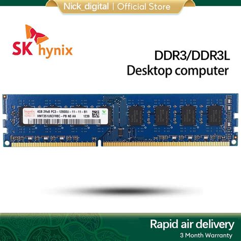 Sk Hynix 4gb 8gb Ddr3 Ddr3l 1066mhz 1333mhz 1600mhz 1 35v 1 5v หน่วยความจํา Pc Ram Dimm Pc3l