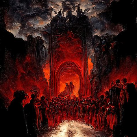 At The Gates Of Hell 04 Painting By Am Fineartprints Fine Art America