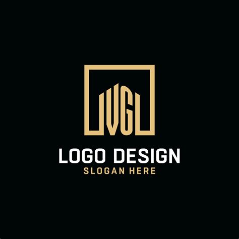 Vg Initial Monogram Logo Design With Square Shape Design Ideas 12780003