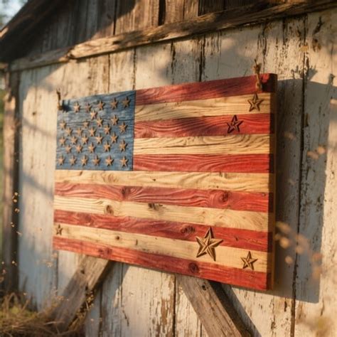 Free Rustic Flag Art Image Flag American Rustic Download At Stockcake
