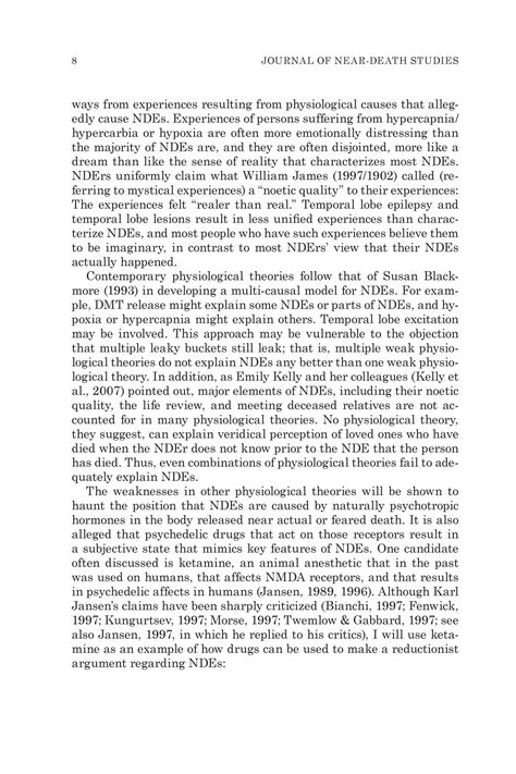 Does N N Dimethyltryptamine Dmt Adequately Explain Near Death Experiences Page 8 Unt