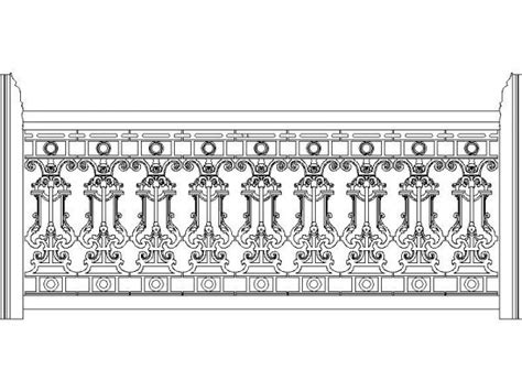 Traditional Railing Dwg Drawing Thousands Of Free CAD Blocks