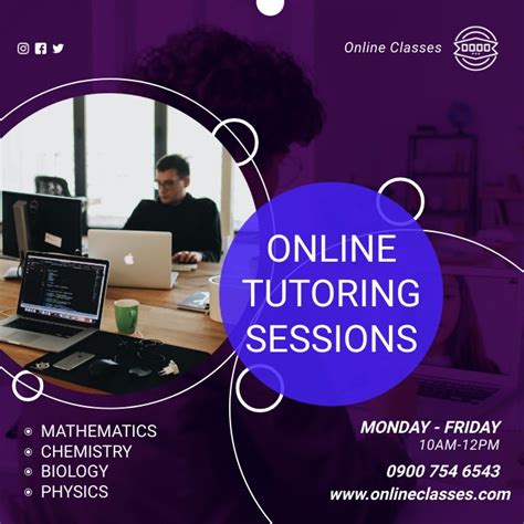 Online Classes Flyer Template Postermywall
