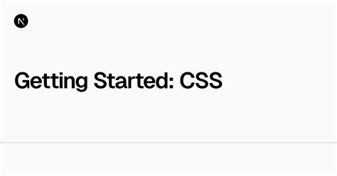 Getting Started Css Nextjs