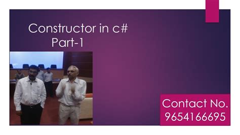 Constructor In C Part 1 Youtube