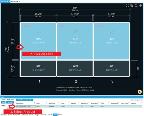 Assigning Glass WinBidPro Docs
