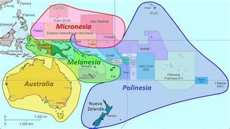 Grandes Regiones De Oceanía La Guía De Geografía